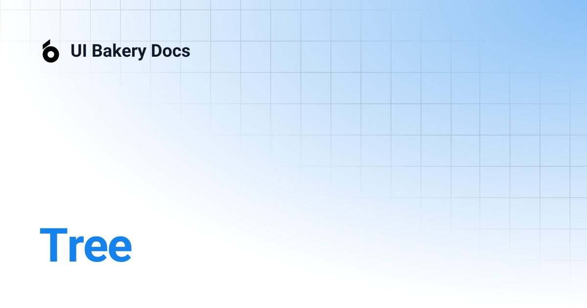 Tree | UI Bakery Docs