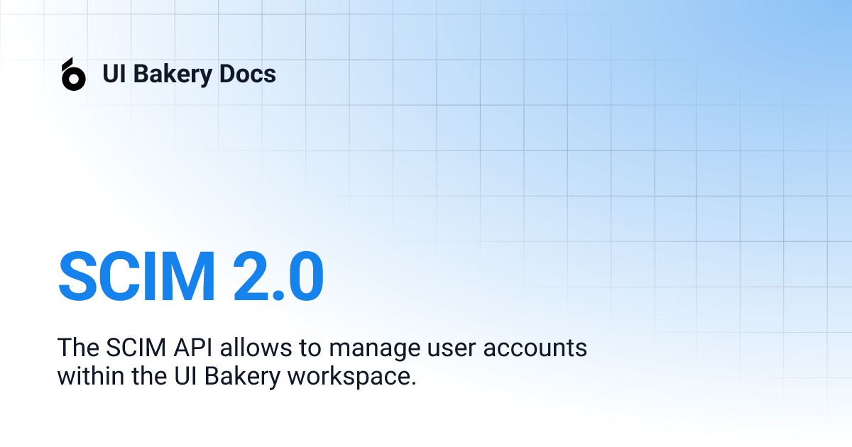 SCIM 2.0 | UI Bakery Docs